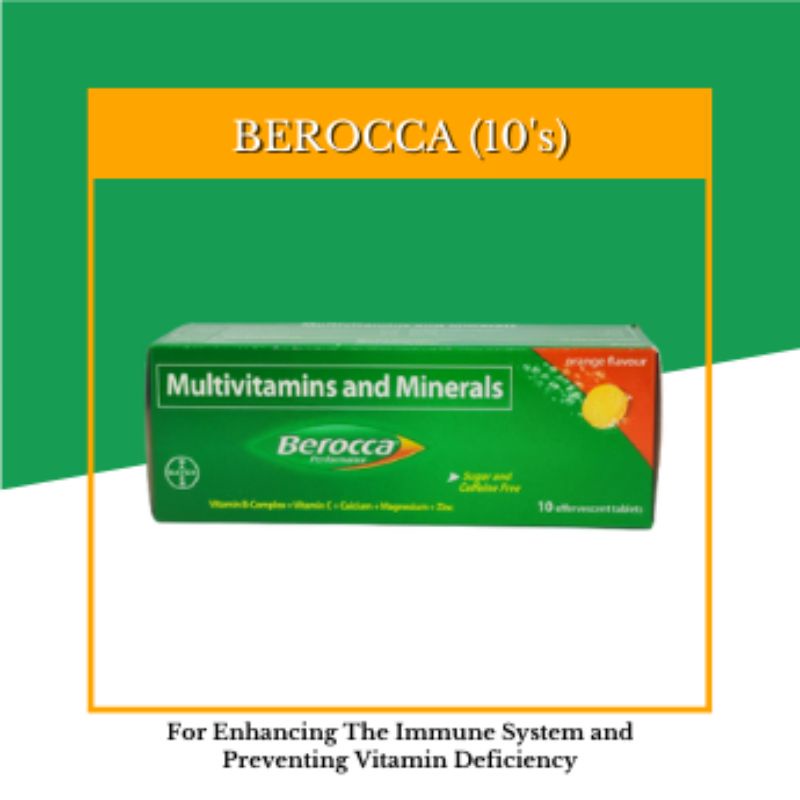 Berocca 10's Effervescent Tablet by Orange Flavor | Shopee Philippines