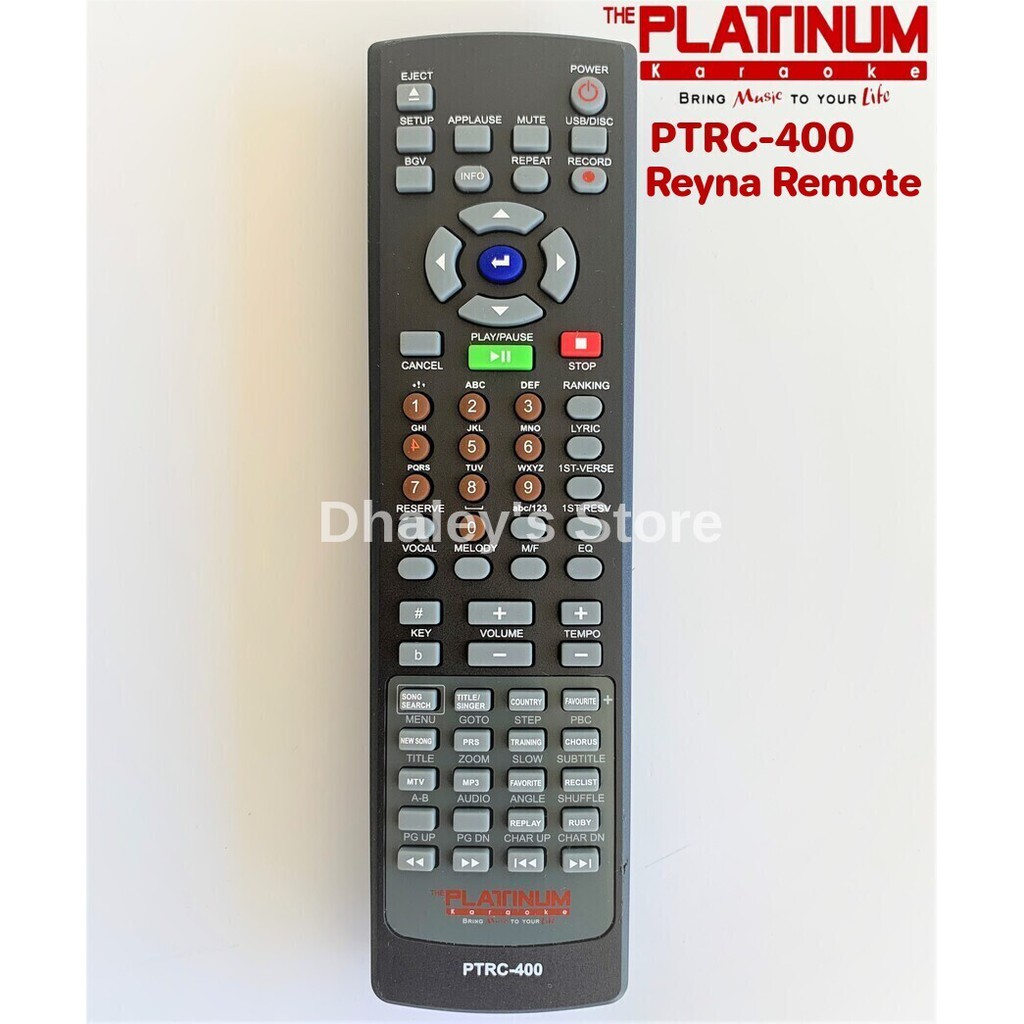 Original Platinum Remote PTRC-400 for Reyna1 and Reyna2 Player Only ...