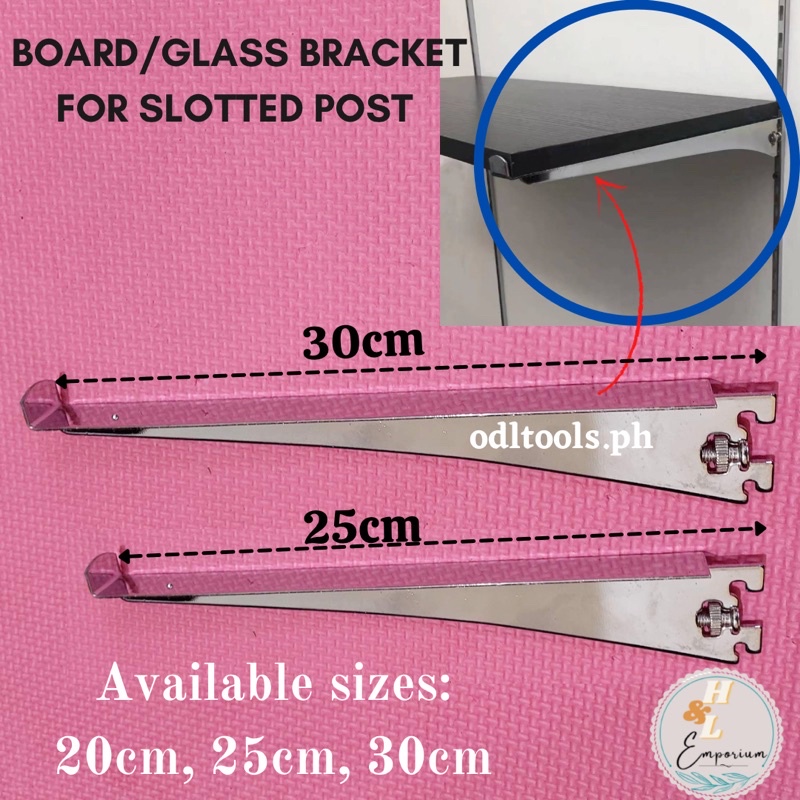 Board/Glass Bracket for Slotted Post | Shopee Philippines