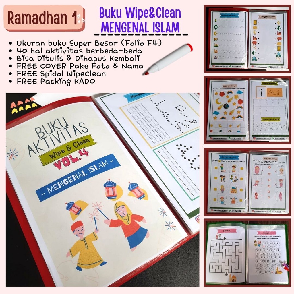 Learning to Know Islam Ramadhan Activity Book for Kindergarten, Early ...