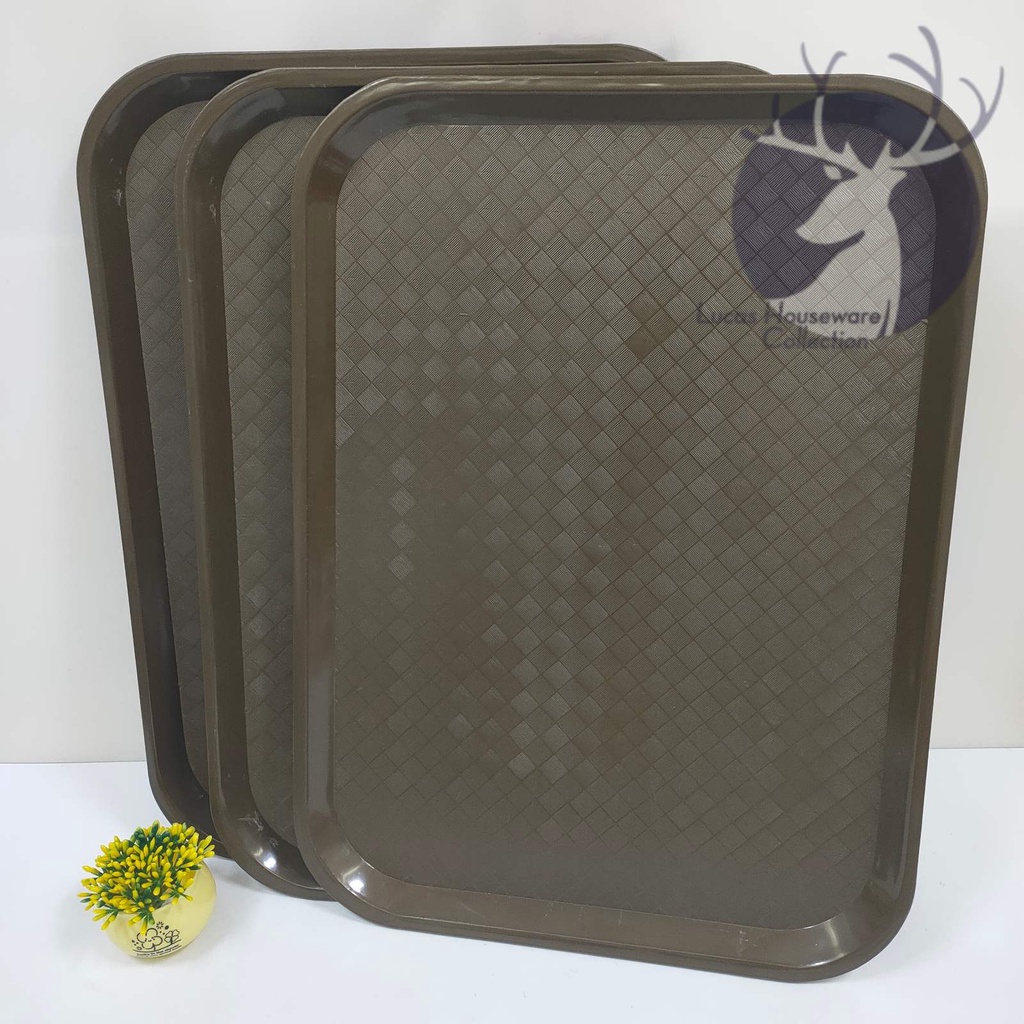 21" PLASTIC FAST FOOD TRAY / FRUIT TRAY / MULTI-PURPOSE TRAY / CANTEEN ...