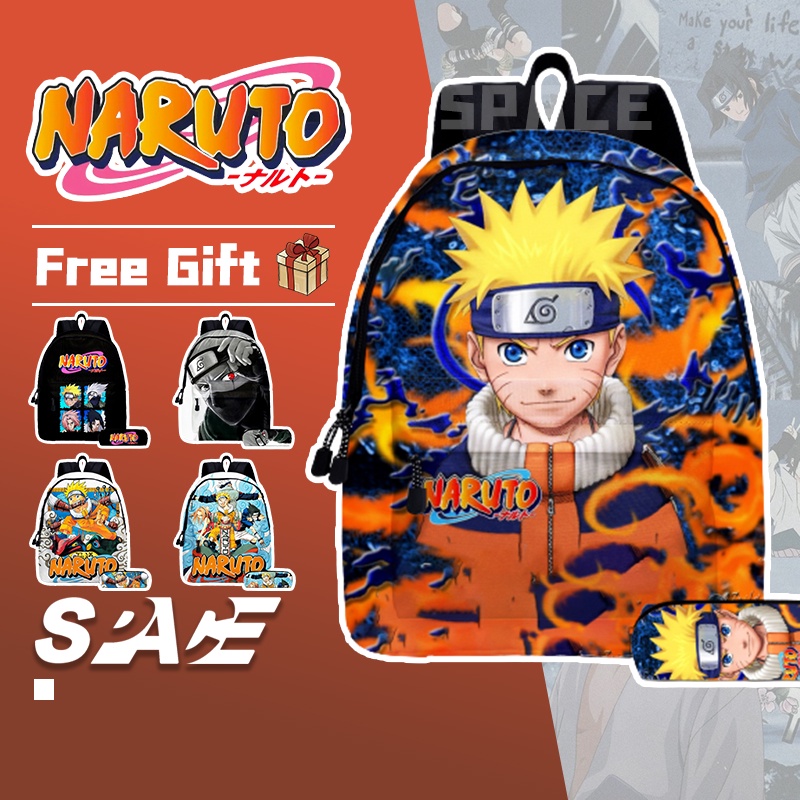 Naruto School Bag Kakashi School Student Children Cartoon Anime ...
