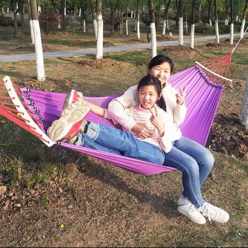 Duyan outdoor sports camping ice silk hammock with balance beam (no ...