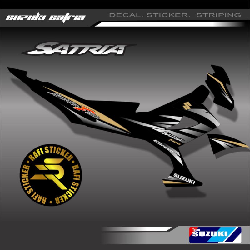 Satria Fu 150 Facelift Striping Sticker Custom Type S Variation ...