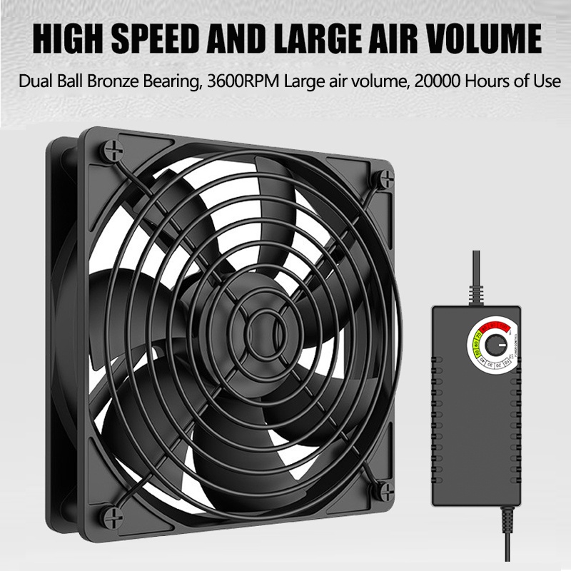 UPSIREN 120X120X25mm Powerful high-speed Miner Mining fan Big air ...