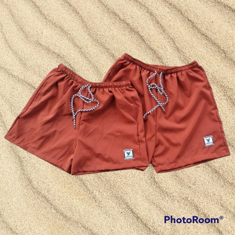 taslan couple short plain | Shopee Philippines
