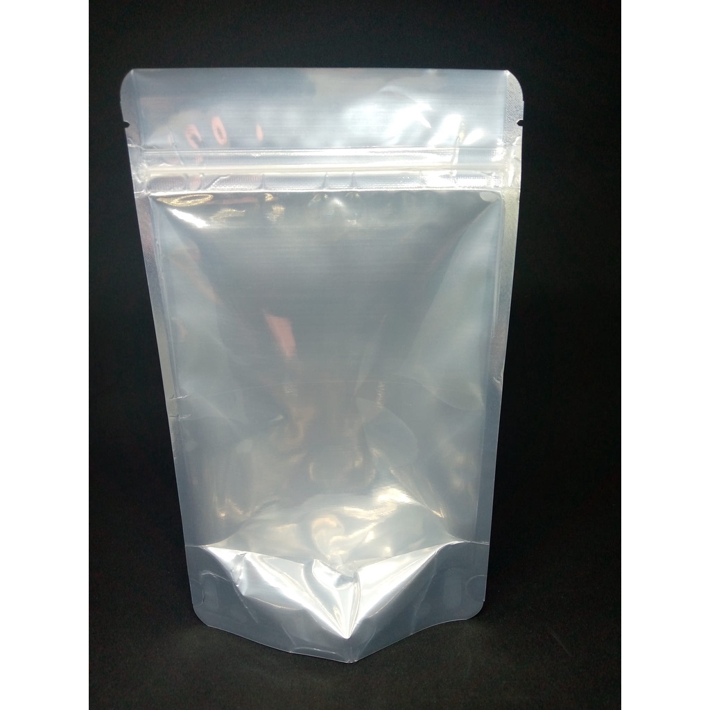 Silver and transparent zip lock pouch | Shopee Philippines