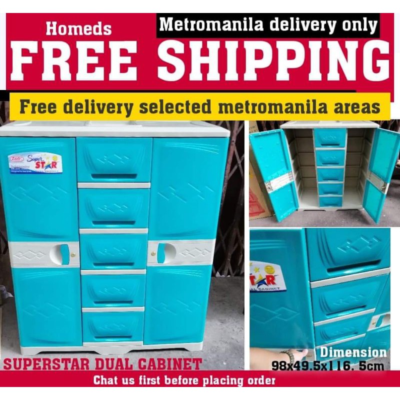 (cod) zooey superstar dual cabinet 5layer drawer free ship metromanila ...