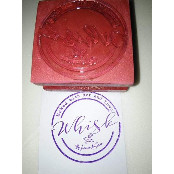 RUBBER STAMP MACHINE MADE (2×2 inches)Logo | Shopee Philippines