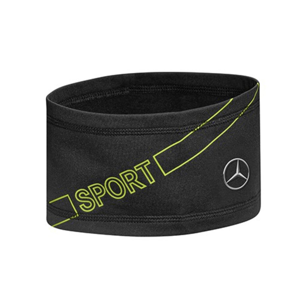 Mercedes-Benz Black Gray Sports Headband Featuring The Mercedes Star ...