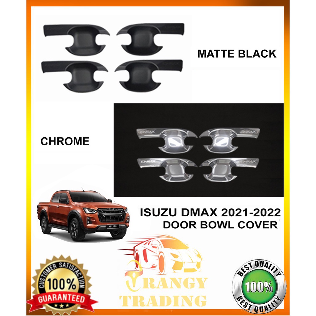 Isuzu DMAX 2021 to 2023 Door bowl cover matte black / Chrome 2022 | Shopee Philippines