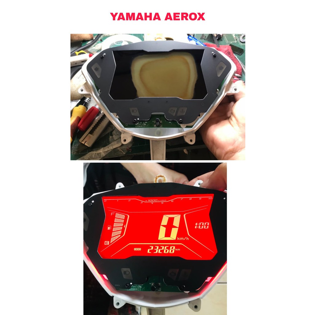 aerox Display Repair Kit LCD screen correction film for speedometer ...
