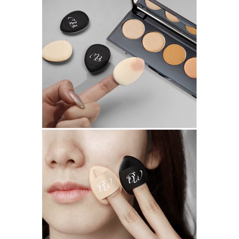 DW Finger Sponge Make Up Mini Air Cushin Puff Wet And Dry Makeup Tool ...