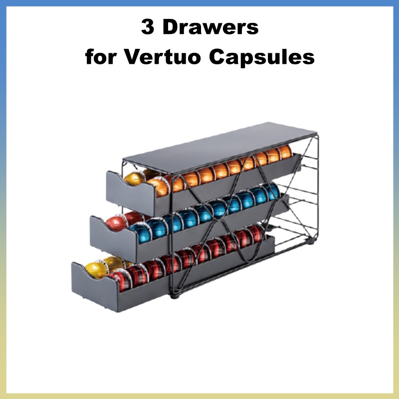 3 Drawer for All kinds of Coffee Capsules / Coffee Capsule Pods Storage ...