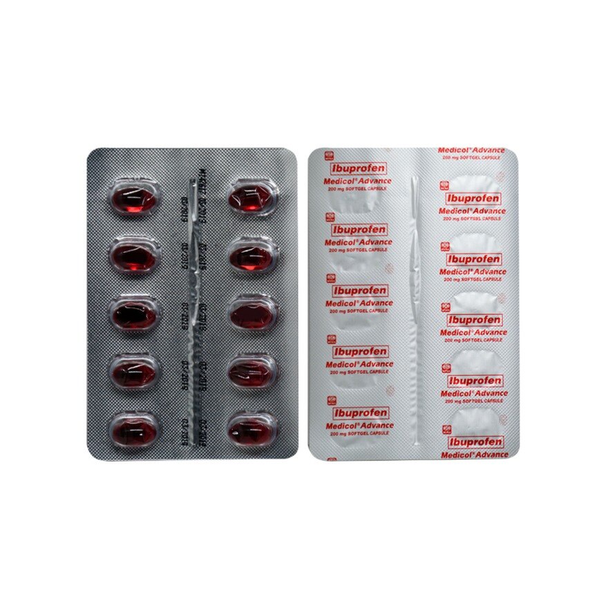 MEDICOL ADVANCE SOFTGEL CAP 200MG Sold per piece | Shopee Philippines