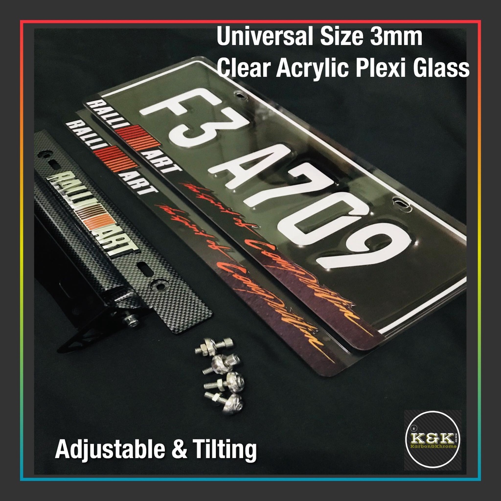 Mitsubishi Ralli Art Combo Deal Car Racing Tilt Plate Holder and Car ...