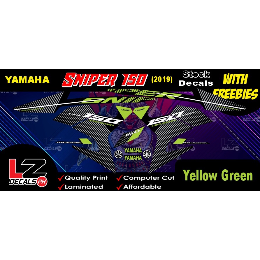 Yamaha Sniper 150 (2019) Stock Decals / Stickers with Freebies | Shopee ...