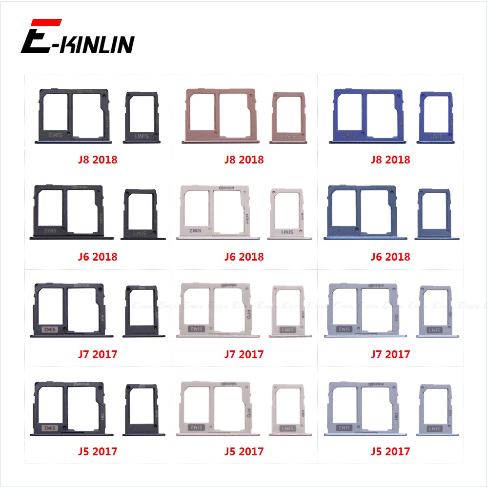 Sim Card Tray Socket Slot Reader Adapter For Samsung Galaxy J8 J6 J7 J5 ...
