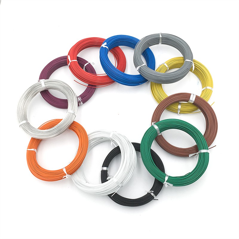 1Roll 90Meters 18AWG Teflon Silver Plated Wire High Temperature Electronic Wire PTFE Teflo ...