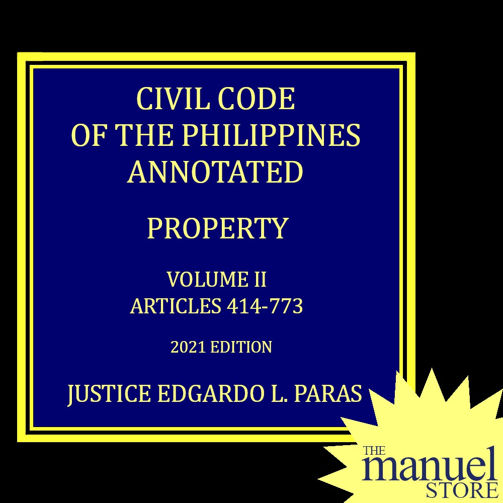 Paras Vol. 2 (2021) - Property - Civil Code of the Philippines ...