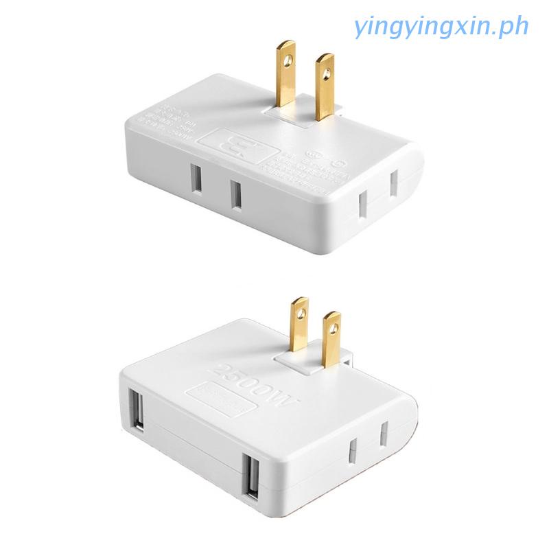 Rotatable Socket Converter Multi Plug Socket Indoor Wall USB Power ...