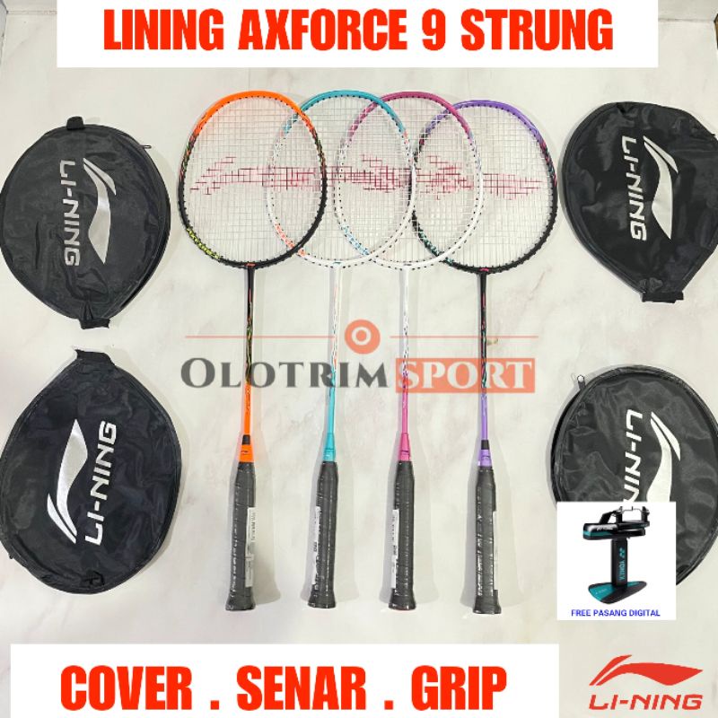 Original LINING AXFORCE 9 STRUNG Badminton Racket | Shopee Philippines