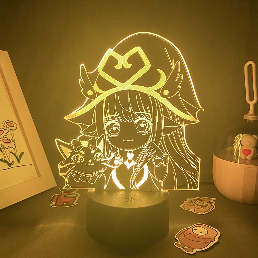 LOL League of Legends Game Figure Lulu The Fae Sorceress 3D Led Neon ...