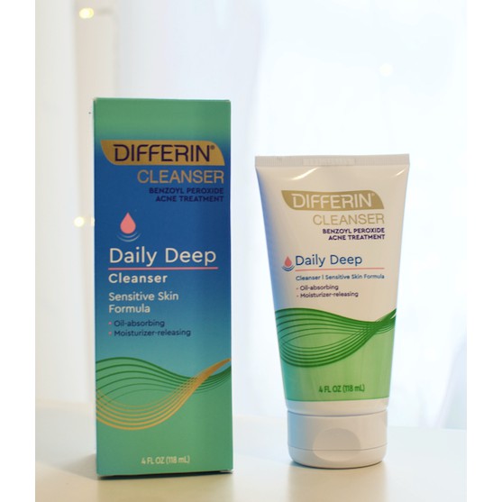 Differin Daily Deep Cleanser Acne Treatment 4 fl oz (118ml) | Shopee ...