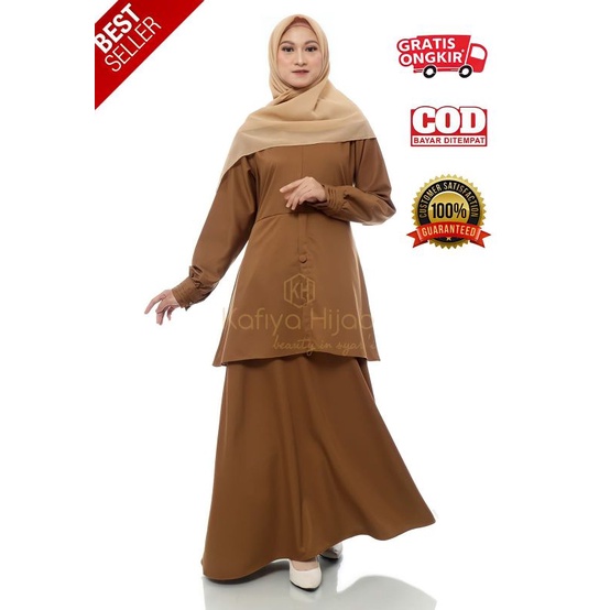 Gamis PNS PDH KHAKI MODEL TOYOBO Style/FORMAL Uniform/Office Clothes ...