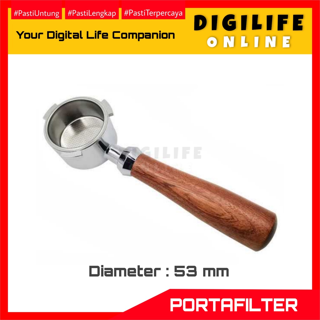 Bottomless Portafilter Coffee Handle Tamper Coffee Tamping 3 Ear 53 mm ...