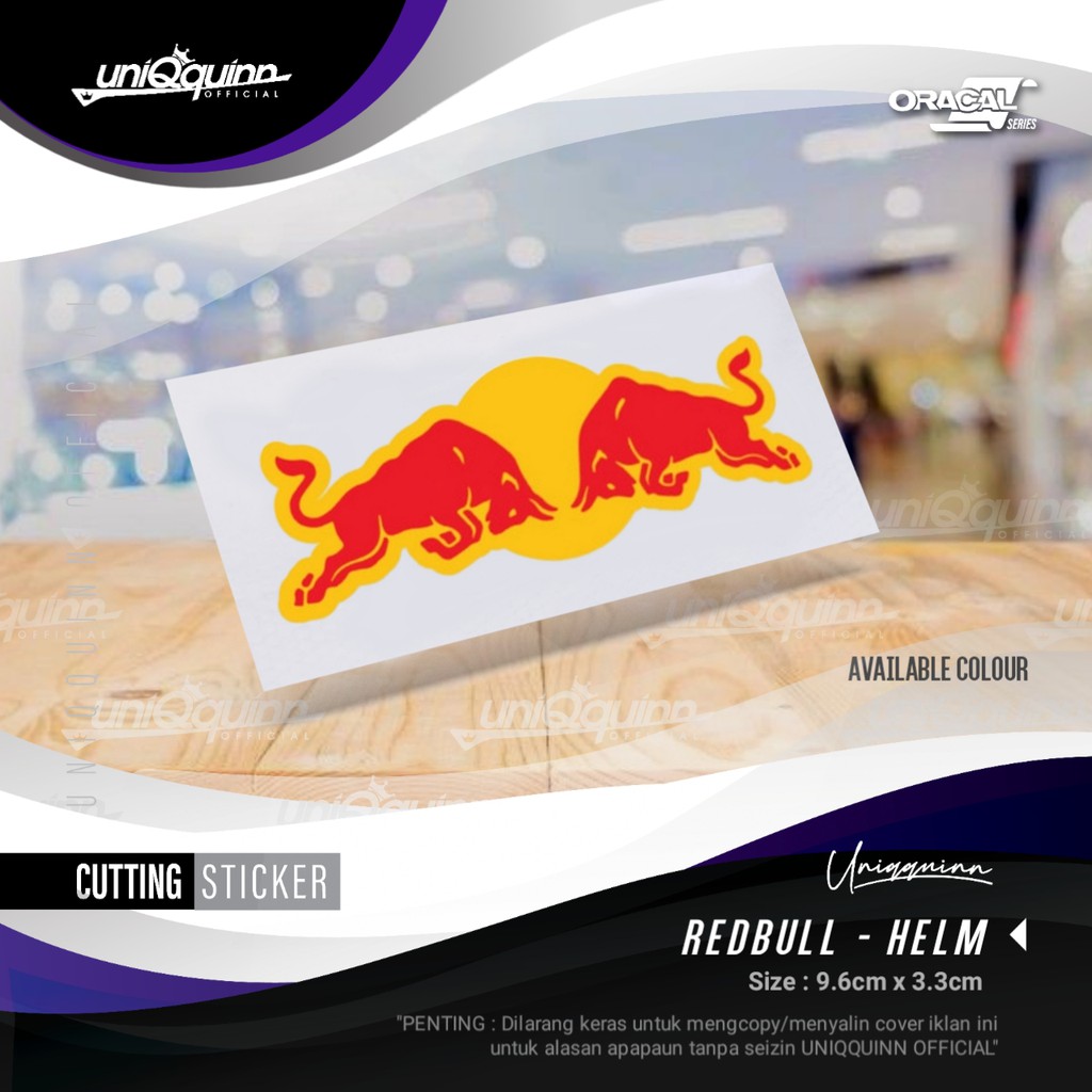 Uq Red Bull Logo Sticker 2 colors | Red Bull Sticker | Motorcycle ...