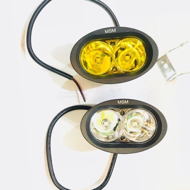 motorcycle Wall e led lights 20w universal yellow or white super bright ...