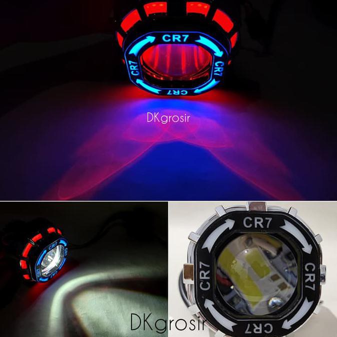 MERAH BEST MAIN LIGHT GEN 2 PROJIE BOX CR7 RED BLUE RED HIGH LOW LED AE ...