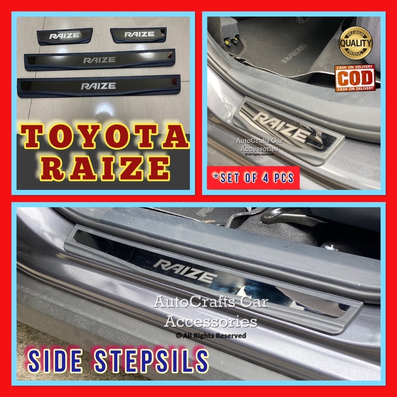TOYOTA RAIZE 2022 SIDE STEPSIL (DOOR SILL) | Shopee Philippines