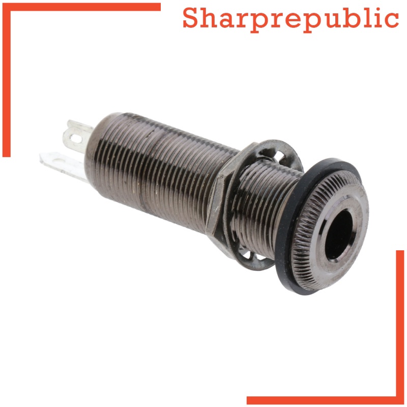 [SHARPREPUBLIC] 6.35mm 1/4'' Guitar Input Output Barrel Jack Socket For ...
