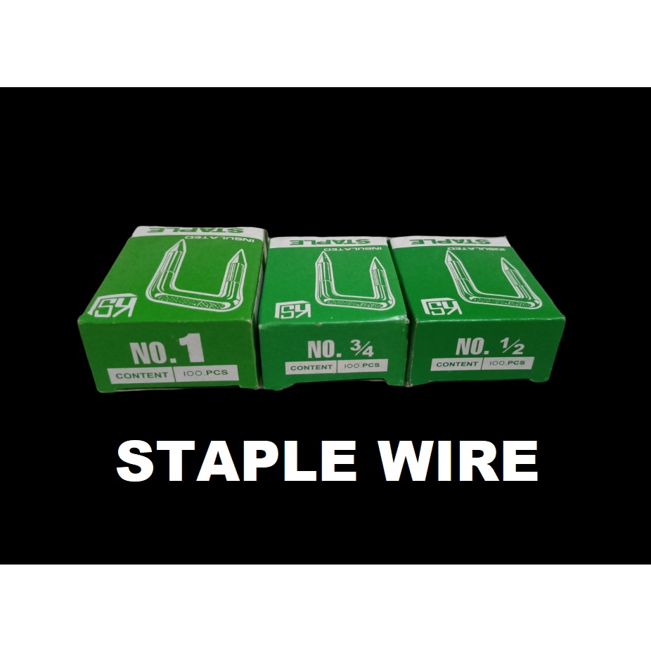 INSULATED STAPLE WIRE 1/2 3/4 & 1 | Shopee Philippines