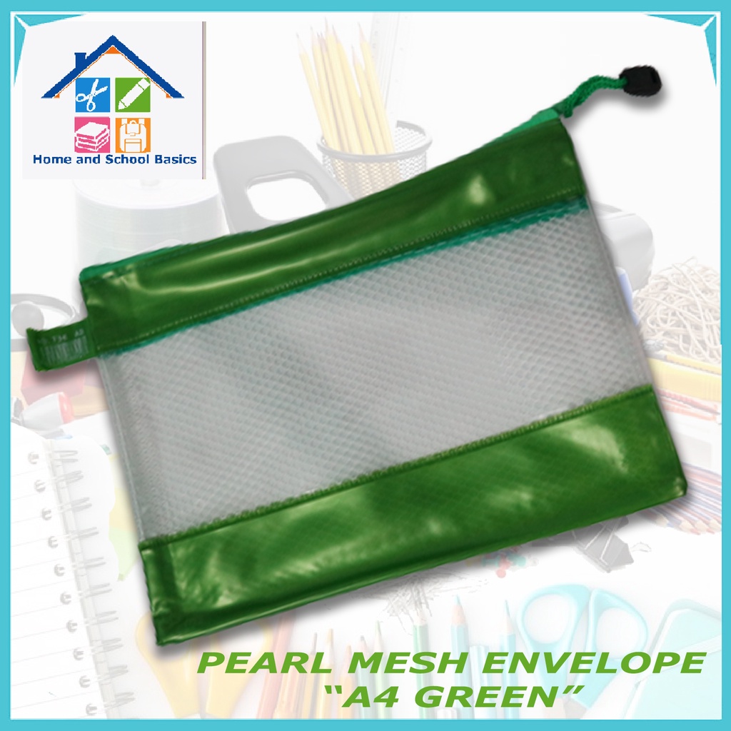 A4 Pearl Mesh Envelope - See Through Organizer - A4 Letter Size ...