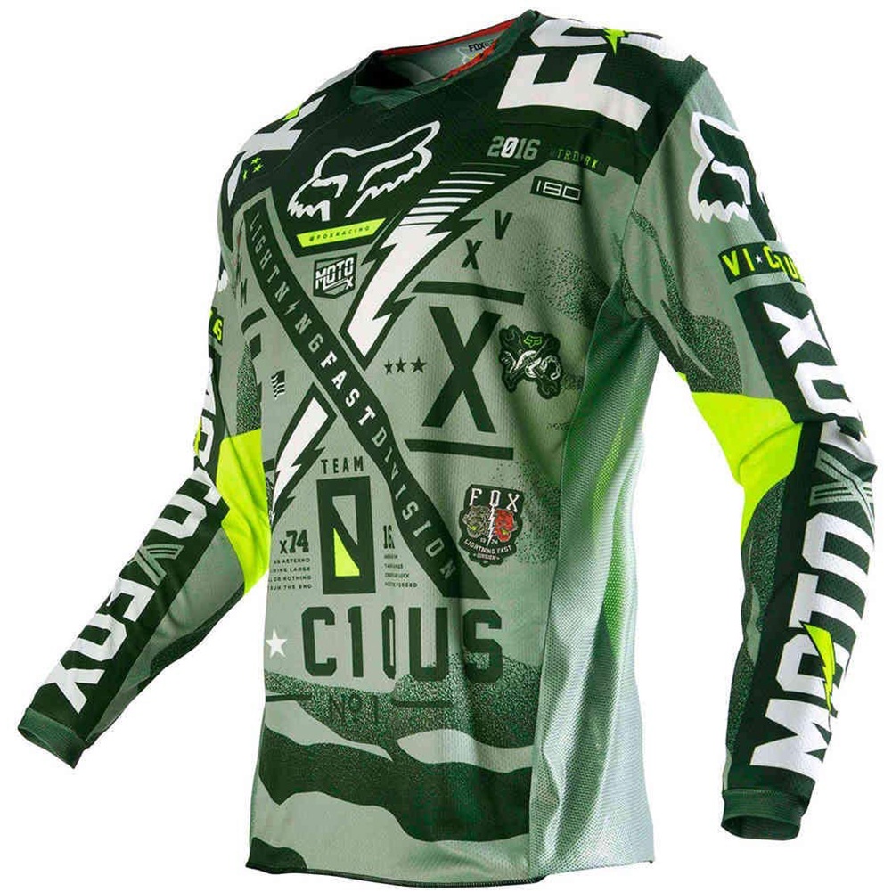 Men Motocross Jersey Long Sleeves Motorcycle Shirt Riding Top Bicycle ...