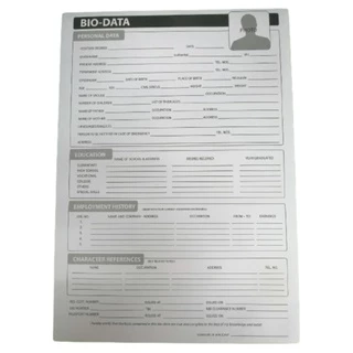 Shop biodata form for Sale on Shopee Philippines