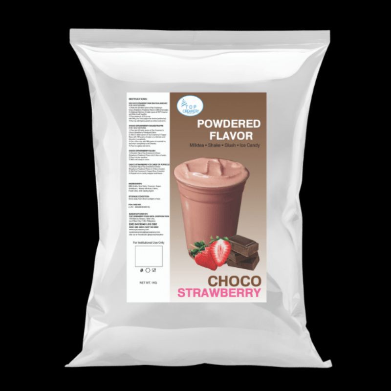 Choco Strawberry Powdered Flavor 1kg TOP CREAMERY | Shopee Philippines
