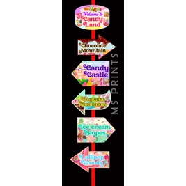 CANDYLAND party signs! 6pcs print lang po | Shopee Philippines