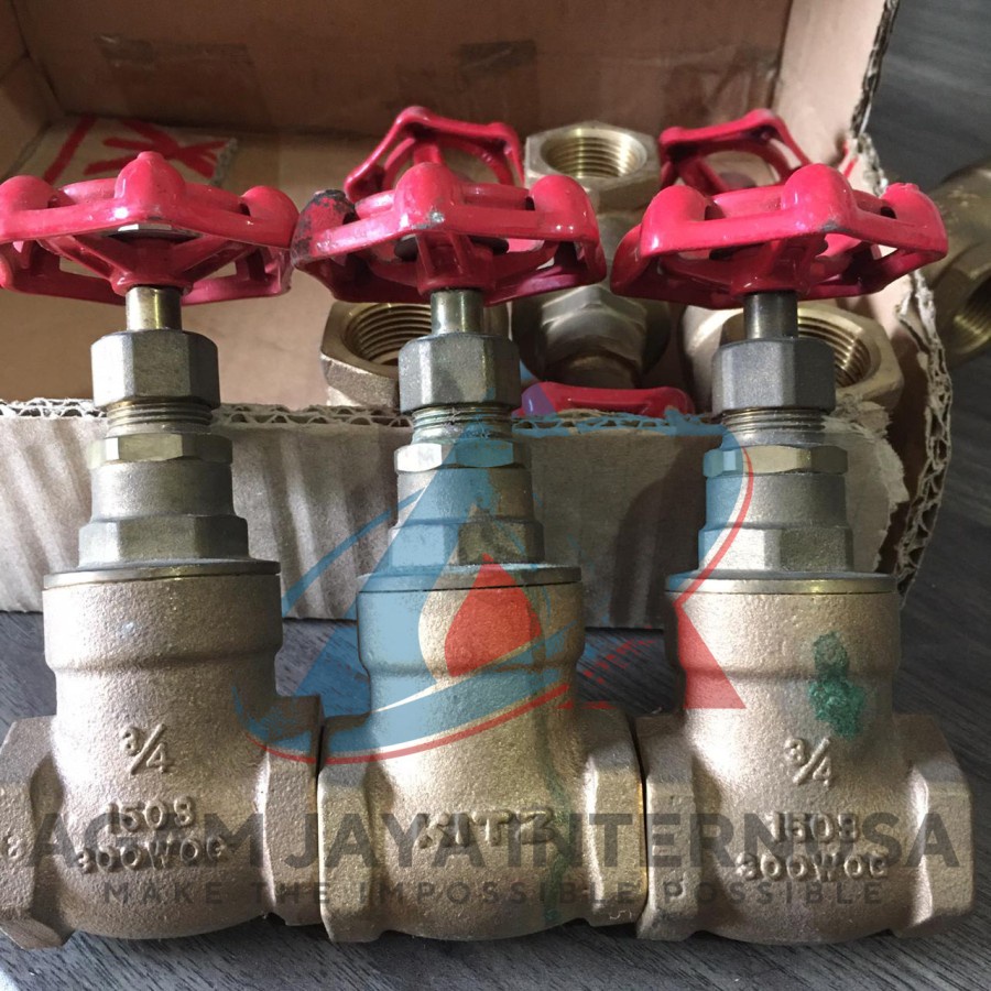 Gate VALVE KITZ 3/4" CLASS 150 FNPT BRASS / BRASS 100% ORIGINAL ...