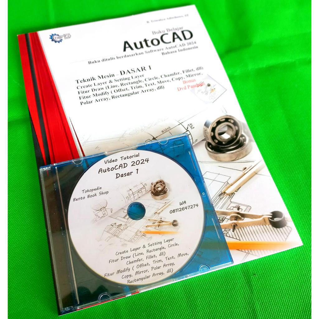 Basic 2024 AutoCAD Book 1 + Dvd Tutorial | Shopee Philippines