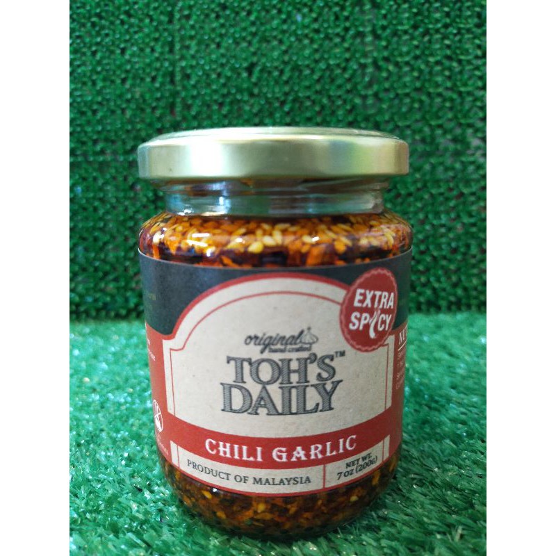 TOH'S DAILY Chilli Garlic extra spicy,200g[EXP:31/08/2025] | Shopee ...