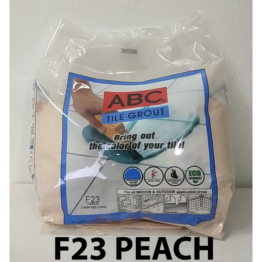 ABC TILE GROUT F23 PEACH ( 2 KILOS PER PACK