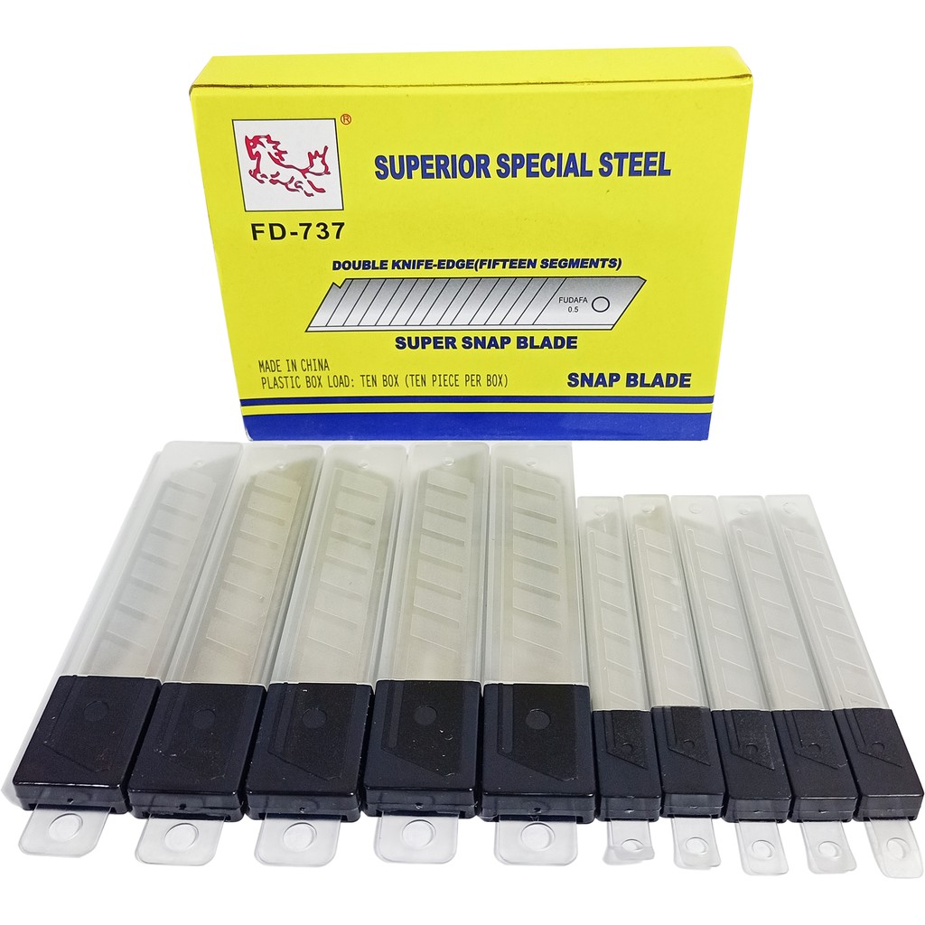 10pcs Small/Large Blade Cutter Spare Replacement,1pack (10pcs) | Shopee ...