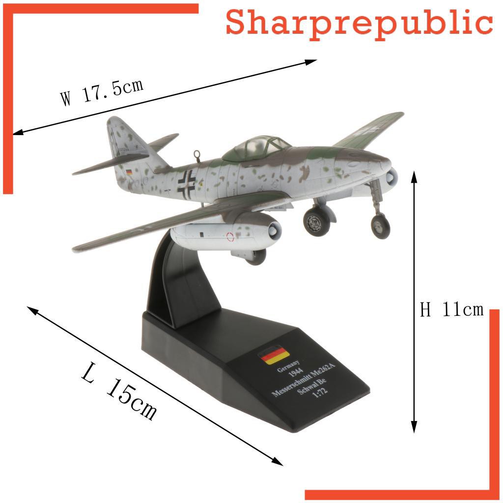 [SHARPREPUBLIC] 1/72 Scale WW2 German Me-262 Fighter Attack Plane Alloy ...