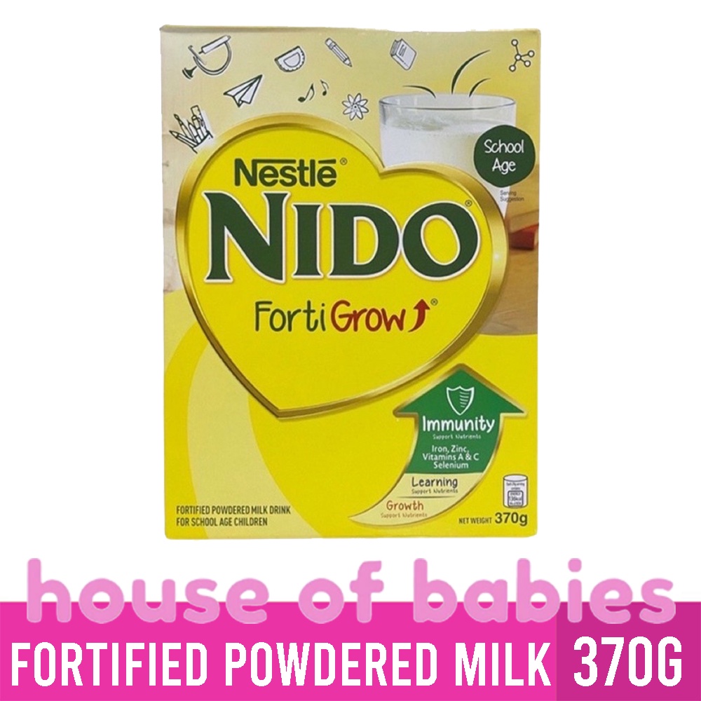 NIDO FORTIGROW 370g Fortified Powdered Milk Drink | Shopee Philippines