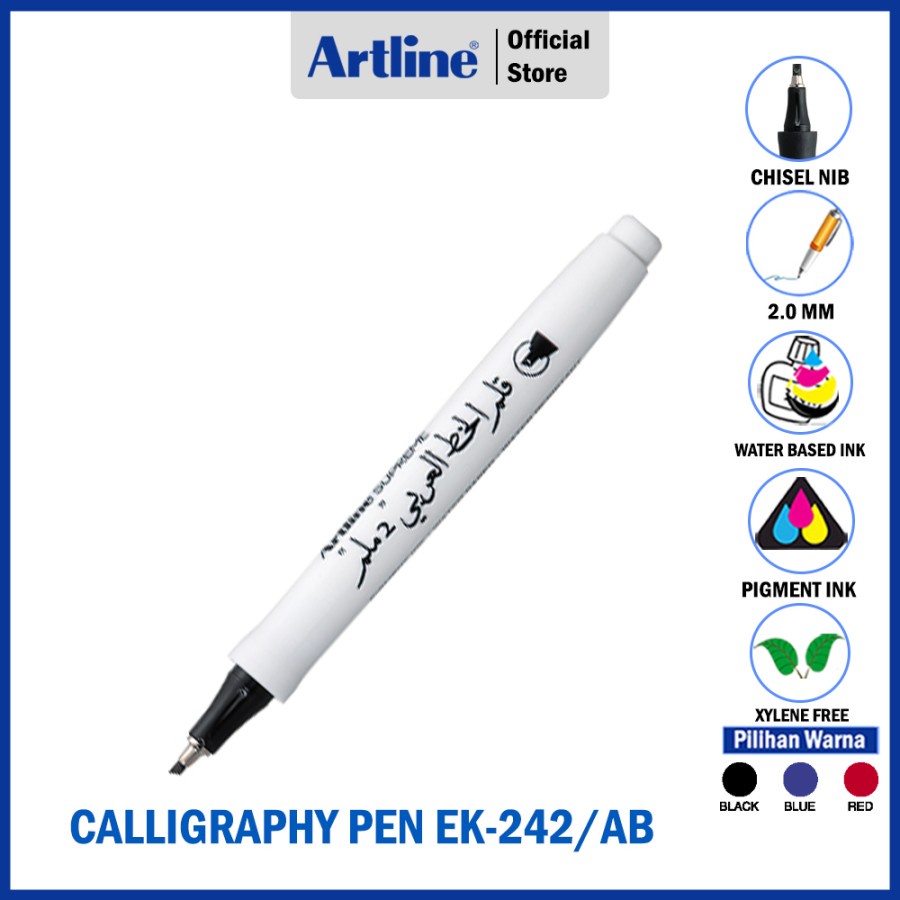 Artline SUPREME CALLIGRAPHY PEN 2.0MM EPF-242AB | Shopee Philippines