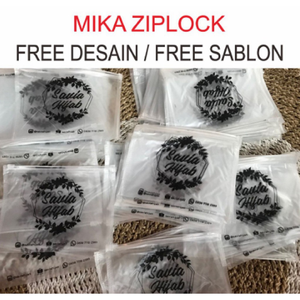 Free Screen Printing Ziplock Doff Mika Plastic Packaging / Mica Plastic ...